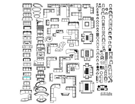 Cad Drawings Details Of L Shape Sofa