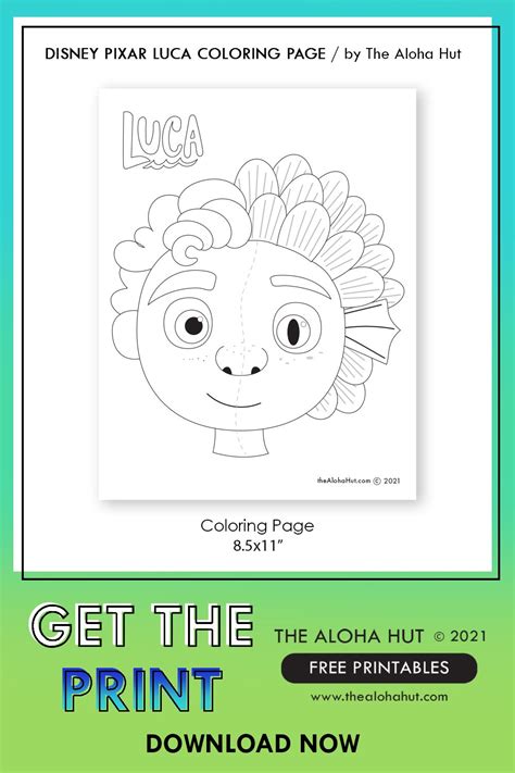 Disney Pixar Luca Coloring Page Artofit