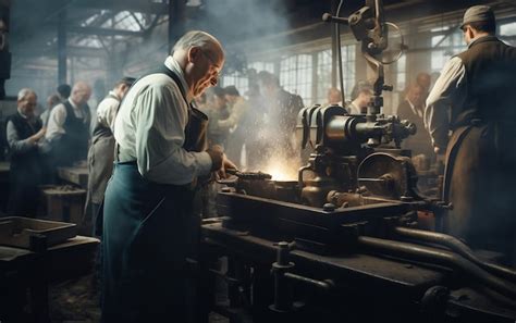 Premium AI Image Precision Machining Workshop