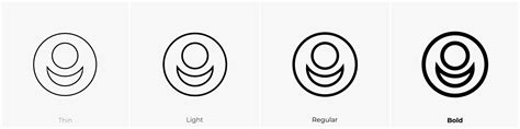 Cuneiform Icon Thin Light Regular And Bold Style Vector Image