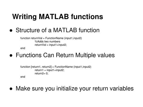 PPT Intro To MATLAB PowerPoint Presentation Free Download ID 2528093