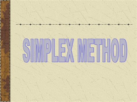 Simplex Two Phase Ppt