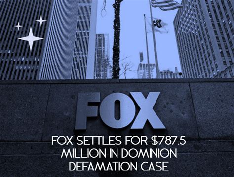 Fox Settles For 7875 Million In Dominion Defamation Suit Skyview