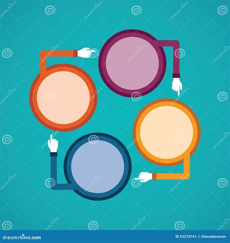 Abstract Vector 4 Steps Infographic Template In Flat Style For Layout Workflow Scheme Numbered