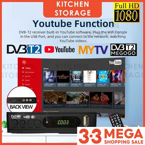 [ready stock] decoder dekoder dvb t2 digital decoder dvbt2 digital tv