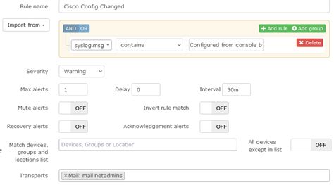 Syslog Alerting Behaviour Help Librenms Community
