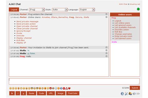 Ajax Chat Hosting Kualo