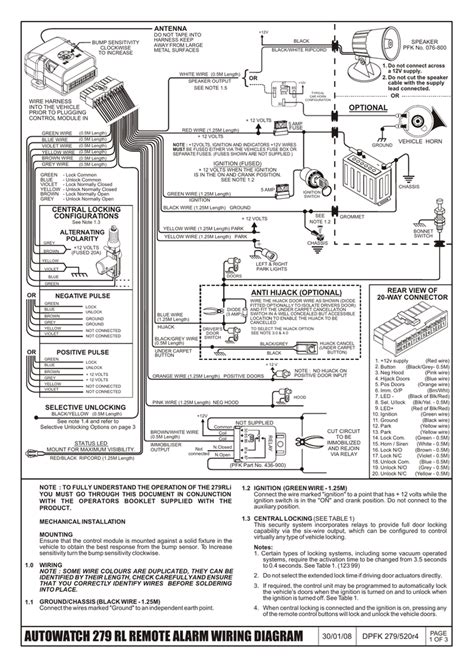 Wiring Diagram For Car Alarm System