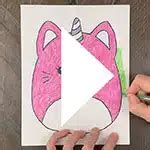 Easy How To Draw A Squishmallow Tutorial Video And Coloring Page