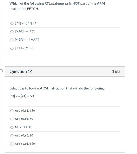 Solved Which Of The Following RTL Statements Is NOT Part Of Chegg Com