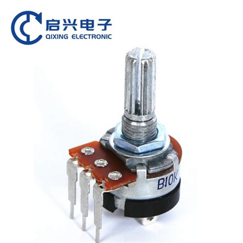 small variable resistor potentiometer b500k b10k wh148 with on off