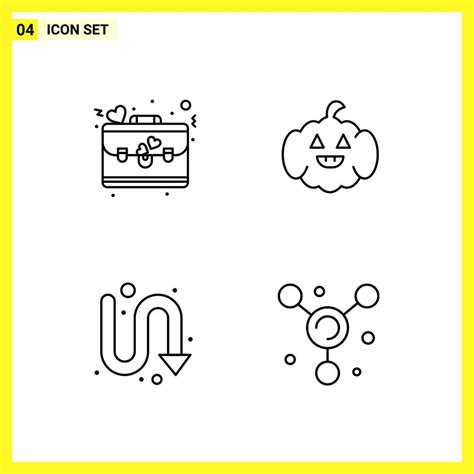 Icon Set Simple Line Symbols Outline Sign On White Background For Website Design Mobile