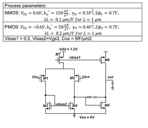 Solved A 2 Stage Differential Input Single Ended Output
