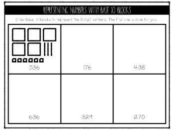 Representing Numbers Using Base 10 Blocks By With Joy By Andrea TpT