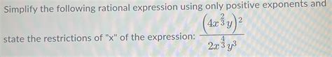 Solved Simplify The Following Rational Expression Using Only Chegg
