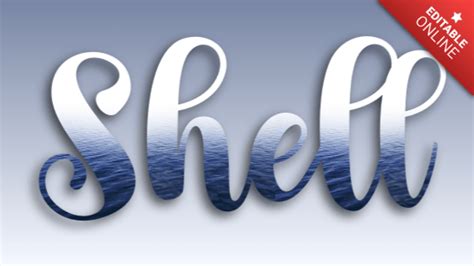 Shell Text Effect Generator