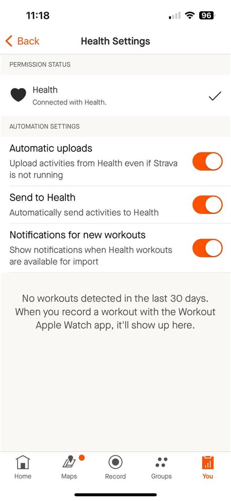 Workouts Not Syncing Rstrava