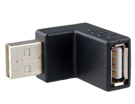 Usb Male To Female Right Angle Adapter For Computer Accessories Uge Electronics Egypt