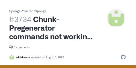 Chunk Pregenerator Commands Not Working With SpongeForge Issue SpongePowered Sponge