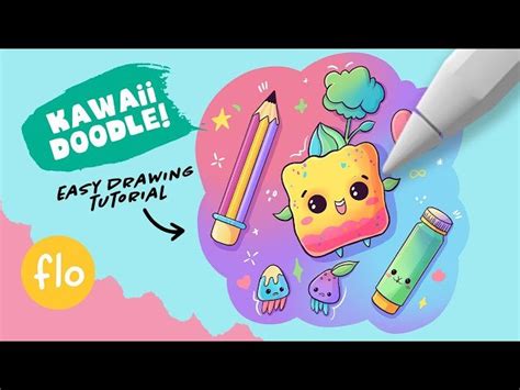 Free Video Procreate Easy Doodle Drawing Step By Step Tutorial From Art With Flo Class Central