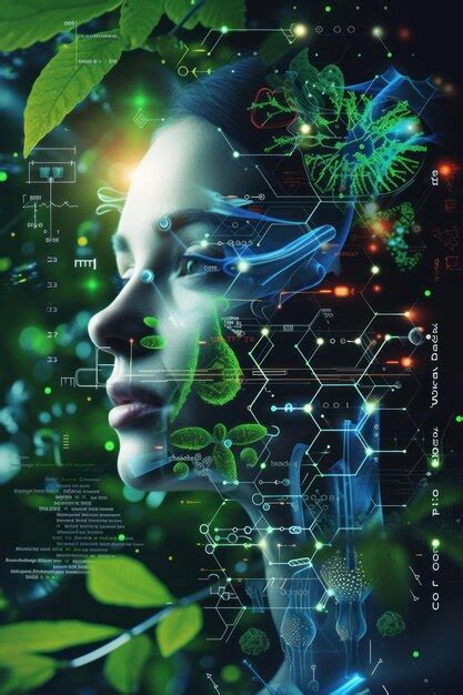 Premium Ai Image Biohacking Advanced Technology Visualization