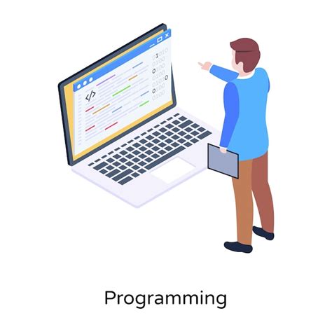 Premium Vector Software Development Process Programming Isometric Illustration