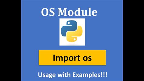 Python For Beginners OS Module In Python YouTube