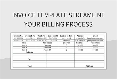 Invoice Templates Streamline Your Billing Process Excel Template And