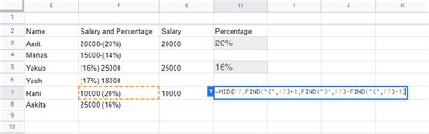 How To Separate Numbers And Percentages From One Cell In Excel