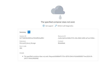 how to fix the specify container does not exist microsoft qanda