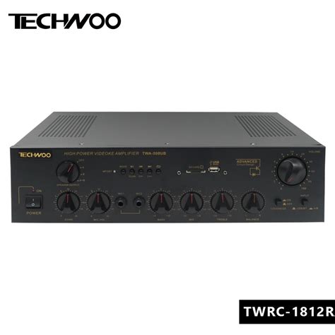 High Fidelity Stereo Amplifier Professional Karaoke System Am Fm Radio W Usb Mp3 Techwoo Twa