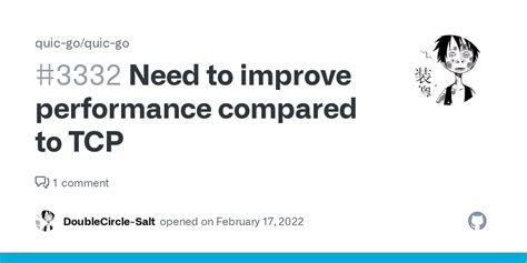 Need To Improve Performance Compared To TCP Issue Quic Go Quic Go GitHub