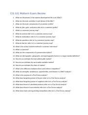 CIS 101 Midterm Exam Review Docx CIS 101 Midterm Exam Review 1 What Are The Phases In The