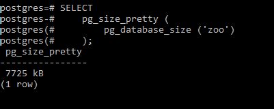 PostgreSQL Size Of A Database GeeksforGeeks