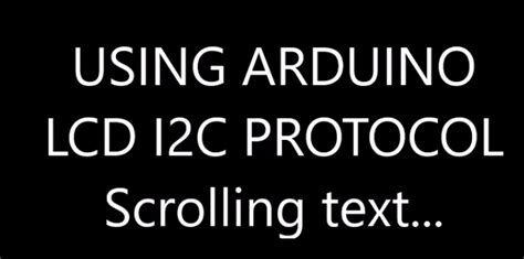 Using Arduino Lcd I2c Protocol Scrolling Text Munzurda Kod Akışı Tunceli Kodlamabilişim