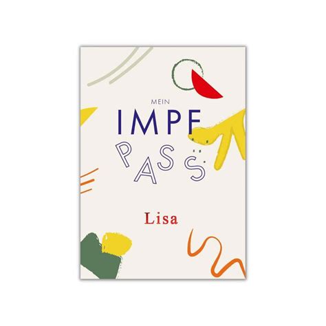 Kinder Impfpass Hülle Mit Namen Bei Mersor