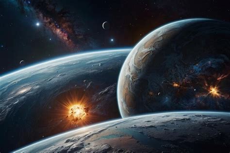 Premium Photo Deep Space Exploration Through Visual Astronomy