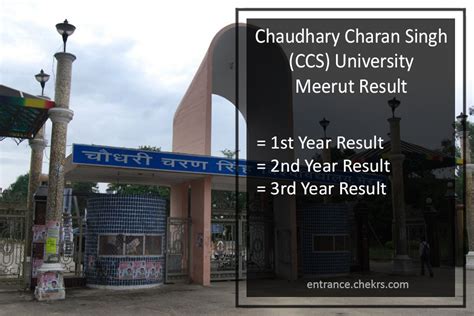 CCS University Result 2024 Meerut BA B Sc B Com 1st 2nd 3rd Year Results