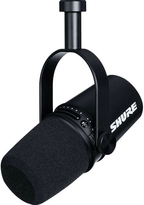 Микрофон проводной Shure MOTIV MV7, разъем: USB, черный, 1 шт — купить ...