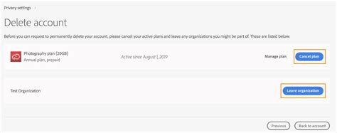 Delete Your Individual Adobe Account And Permanently Remove Your Personal Information