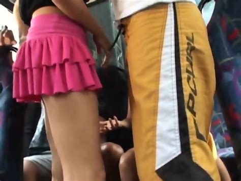 Latin Orgy On Bus