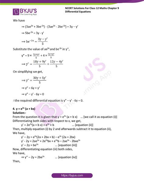 Ncert Solutions Class 12 Maths Chapter 9 Differential Equations
