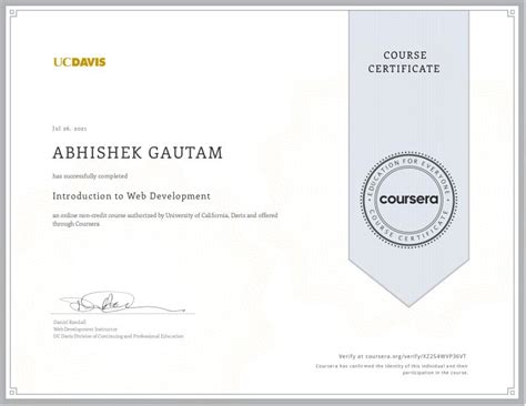 Abhishek Gautam On Linkedin Webdevelopment Webdeveloper Coursera