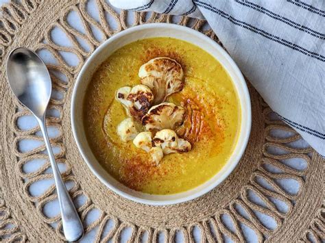 Spicy Roasted Cauliflower Soup Casual Foodist