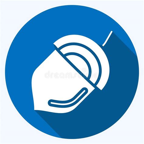 Icon Acorn Suitable For Nuts Symbol Long Shadow Style Simple Design Editable Design Template