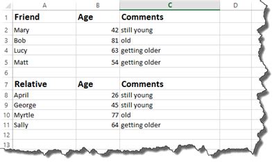 Excel Using Data Functions