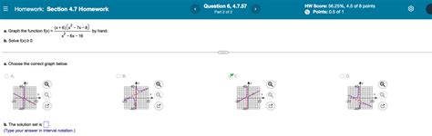 Solved Homework Section 4 7 Homework Question 6 4 7 57