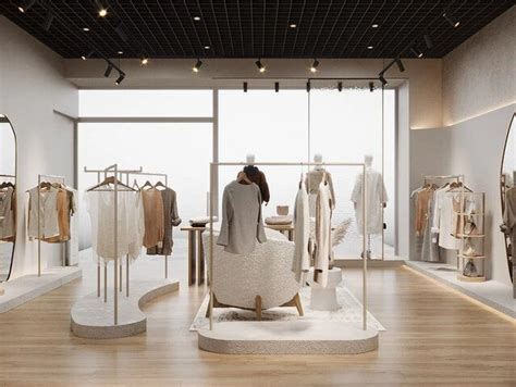 визуализации Дизайн интерьера бутика Дизайн магазина Внутренний дизайн магазина