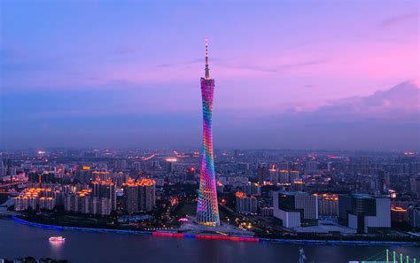 Canton Tower Guangzhou China Canton Tower Chinese Guangzhou Tv Tower