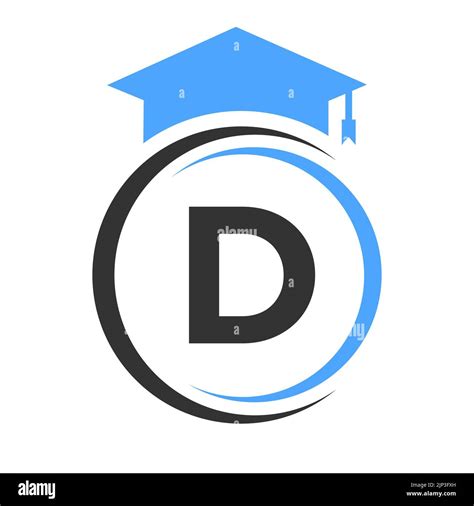 Letter D Education Logo Template Education Logotype Concept With